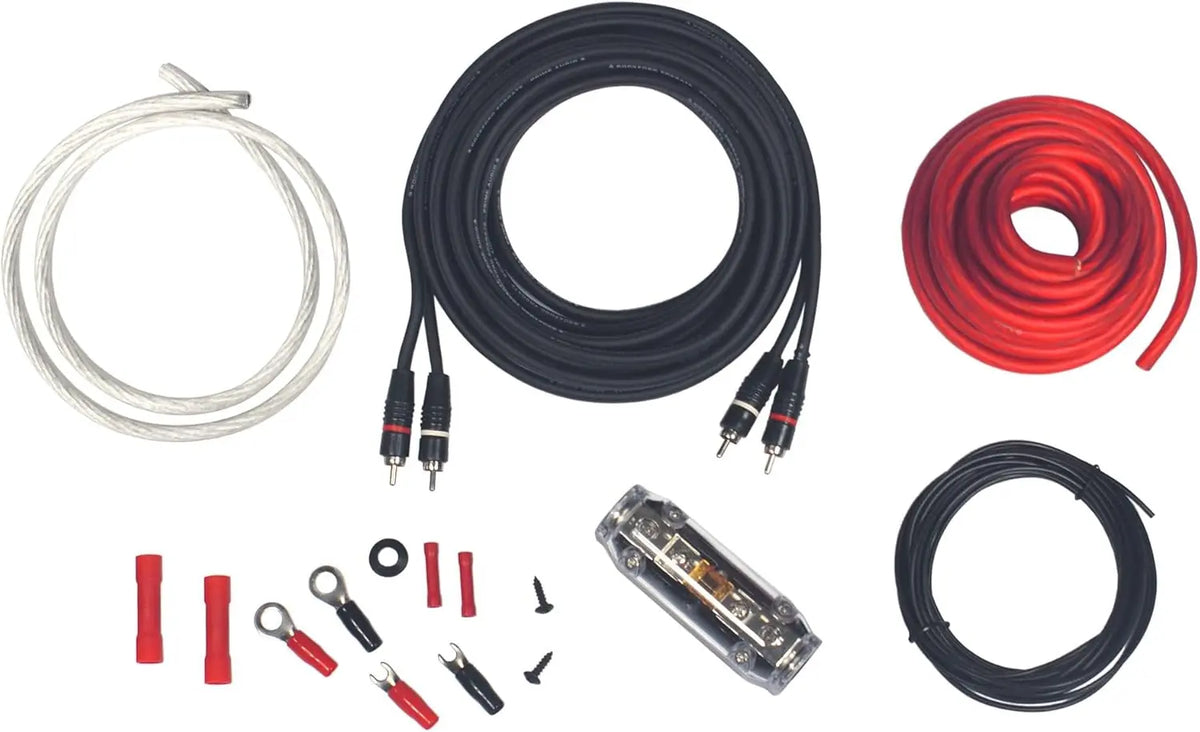 ROCKFORD RFK10 – Kit de Câblage Amplificateur – 10 mm² – 60A – RCA 5m – Multison.fr