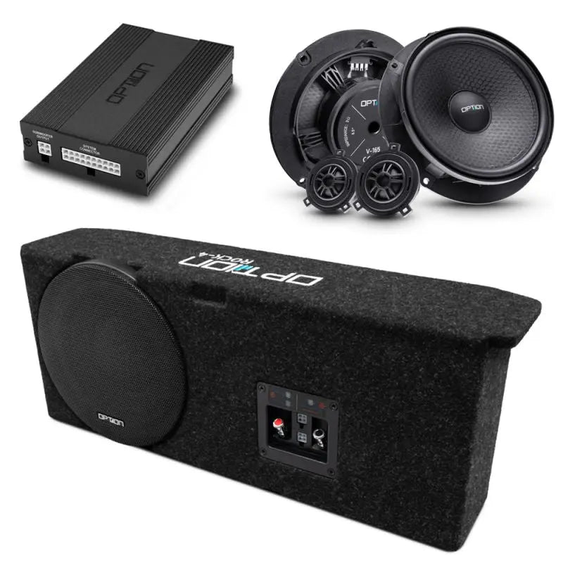 OPTION SET-332 – Système audio DSP avec amplificateur, subwoofer et ...